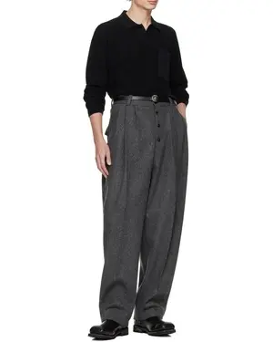 Jacquemus The Tricot Long-sleeve Polo Shirt