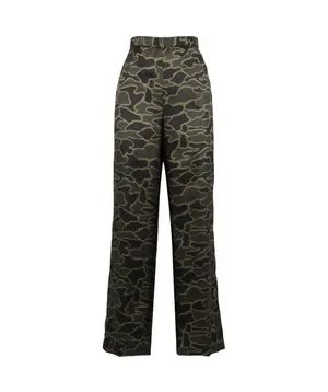 Aspesi Camouflage Print Elastic Waist Pants