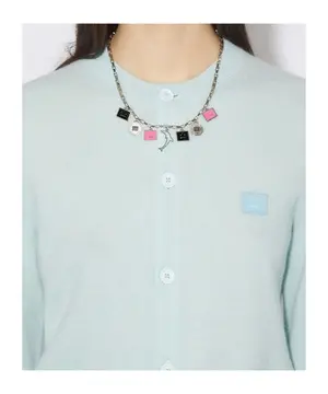 Acne Studios Face-plaque Cable-link Necklace
