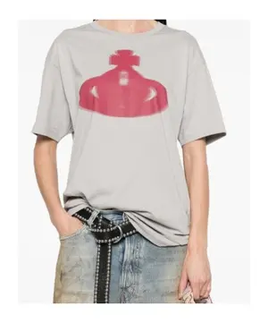 VIVIENNE WESTWOOD Halftone Orb T-shirt - Grey