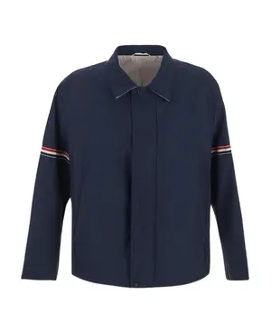 Thom Browne Signature Stripe Long Sleeve Shirt Jacket