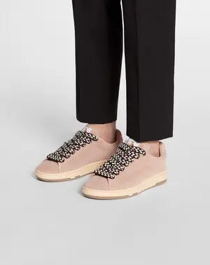 LANVIN Lite Curb Low-top Sneakers - Nude