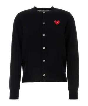 Play Comme Des Garcon Button Detailed Cardigans For Women