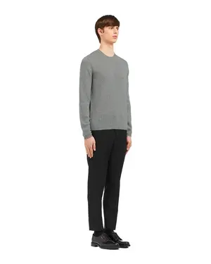 Prada Cashmere Crew Neck Sweater - Slate Grey
