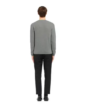 Prada Cashmere Crew Neck Sweater - Slate Grey