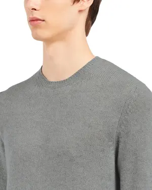 Prada Cashmere Crew Neck Sweater - Slate Grey