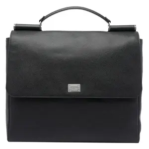 Dolce & Gabbana Sicily Leather Shoulder Bag - Black