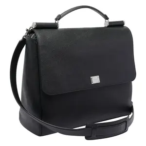 Dolce & Gabbana Sicily Logo Plaque Shoulder Bag - Black