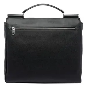 Dolce & Gabbana Sicily Logo Plaque Shoulder Bag - Black
