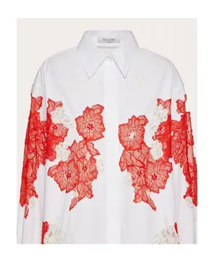 Valentino Garavani Floral Lace Insert Shirt