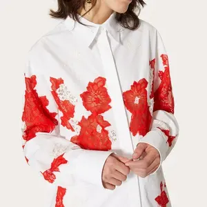 Valentino Garavani Floral Lace Insert Shirt