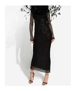 Dolce & Gabbana Sequin Embellished Mesh Gown