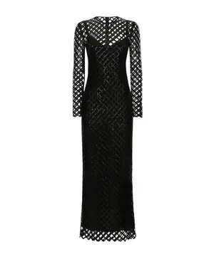 DOLCE & GABBANA Dolce & Gabbana Sequin Embellished Mesh Gown