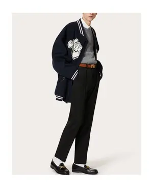 Valentino Garavani Slim Cut Tailored Trousers - Black