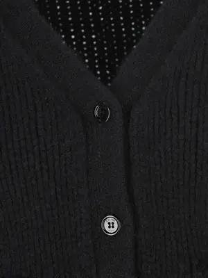 Celine Cardigan In Cashmere Silk - Black