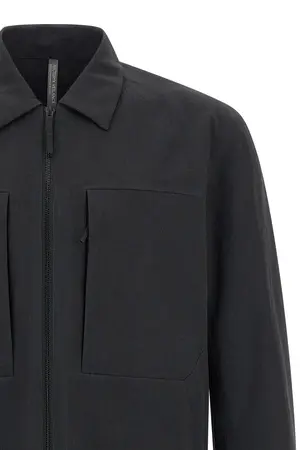 Veilance Arc" Zip Front Shirt Jacket - Black