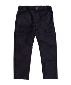 Bonpoint Striped Elasticated Waistband Cargo Pants
