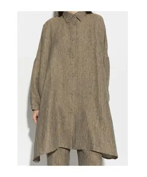 Officine Générale Eren Oversized Shirt - Brown
