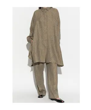 Officine Générale Eren Oversized Shirt - Brown