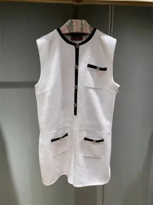 Gucci Sleeveless Jumpsuit With Interlocking G Buttons
