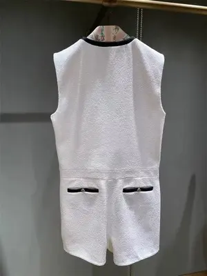 Gucci Sleeveless Jumpsuit With Interlocking G Buttons