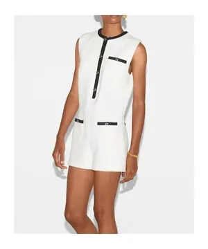Gucci Sleeveless Jumpsuit With Interlocking G Buttons