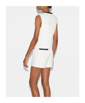 Gucci Sleeveless Jumpsuit With Interlocking G Buttons