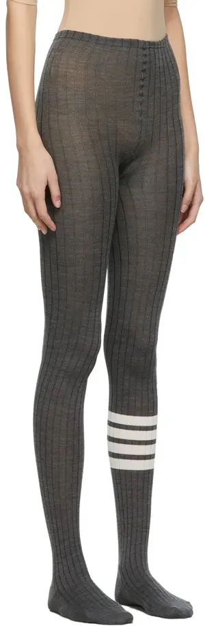 Thom Browne 4-bar Striped Ribbed Tights