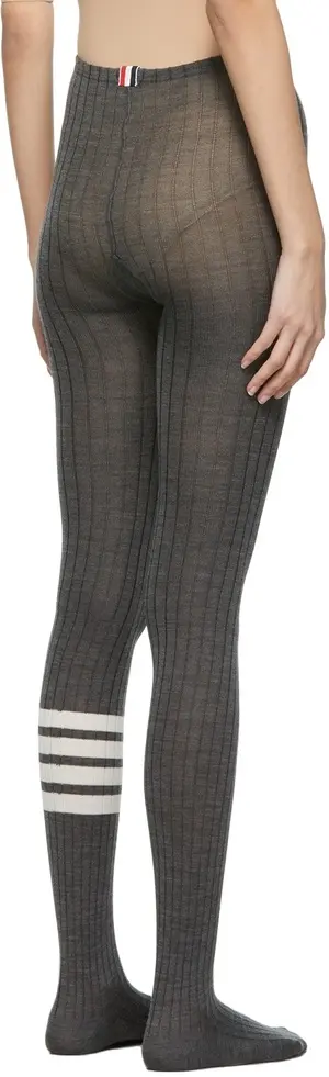 Thom Browne 4-bar Striped Ribbed Tights