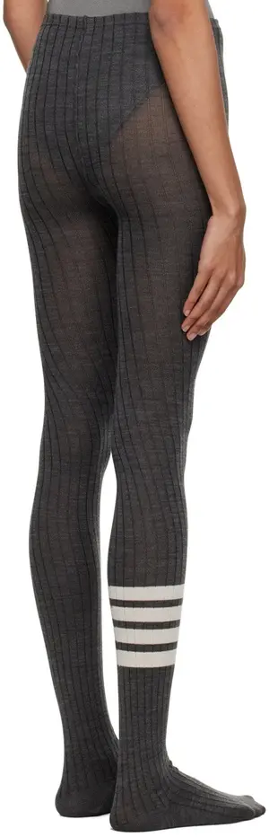 Thom Browne 4-bar Striped Ribbed Tights