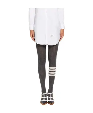 Thom Browne 4-bar Striped Ribbed Tights