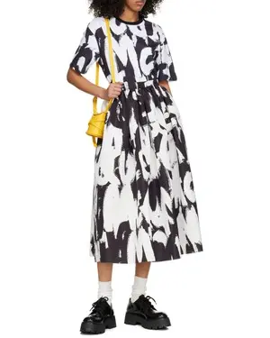 Alexander McQueen Graphic Print Oversized Crewneck T-shirt
