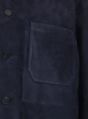 Givenchy Collared Button-up Jacket With Patch Pocket