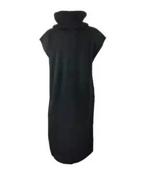 Max Mara Sleeveless High Collar Knitted Cardigan