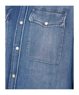 Alexander McQueen Long Sleeved Denim Shirt