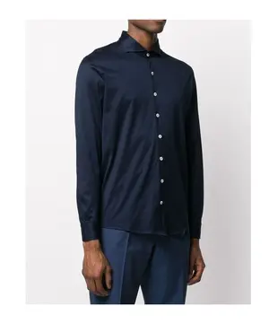 BARBA NAPOLI Long-sleeved Shirt - Black