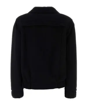 Alessandra Rich Tweed Boucle Oversized Bomber Jacket