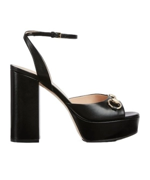 Gucci Horsebit Platform Sandals - Black