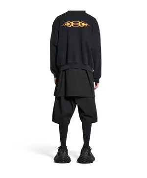 Balenciaga Burning Unity Logo Zipped Hoodie
