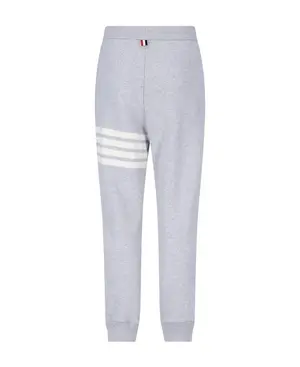 Thom Browne Waffle-knitted Drawstring Pants - Blue