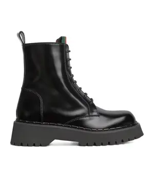 Gucci Lace-up Combat Boots