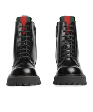 Gucci Lace-up Combat Boots