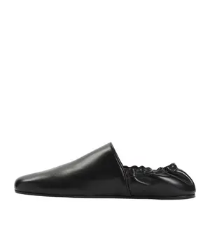 Khaite Banks Slip-on Flat Square Toe Shoes - Black