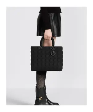 Dior Large Lady Bag - Black