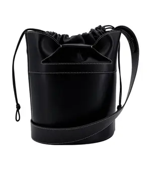 Alexander McQueen Logo Printed Drawstring Bucket Bag