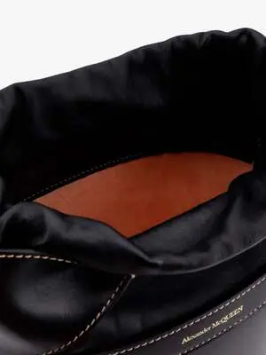 Alexander McQueen Logo Printed Drawstring Bucket Bag