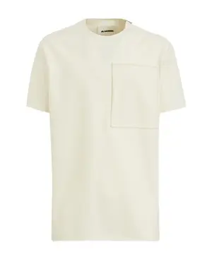 JIL SANDER Zip-detailed Crewneck T-shirt