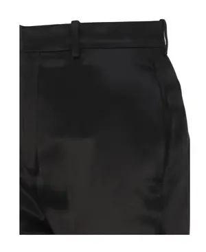 Saint Laurent High-rise Pleated Trousers - Black