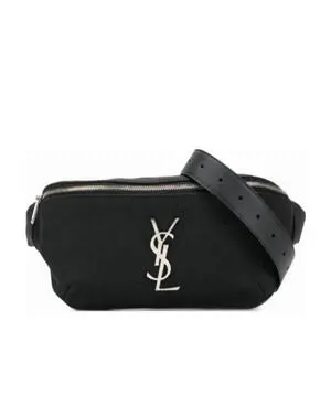 Saint Laurent Monogram Belt Bag - Black