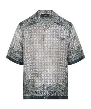 Amiri Bandana Print Short Sleeve Shirt